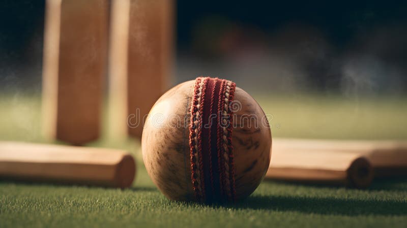 A Close-up Shot of a Cricket Ball Being Bowled Colors One Created with ...