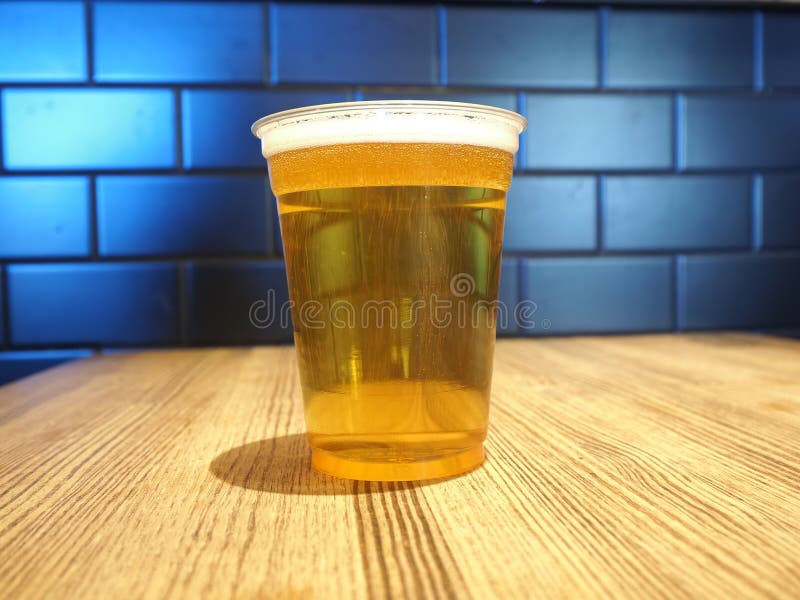 Close Up Shot of a Cup of Cold Beer Stock Image - Image of people ...