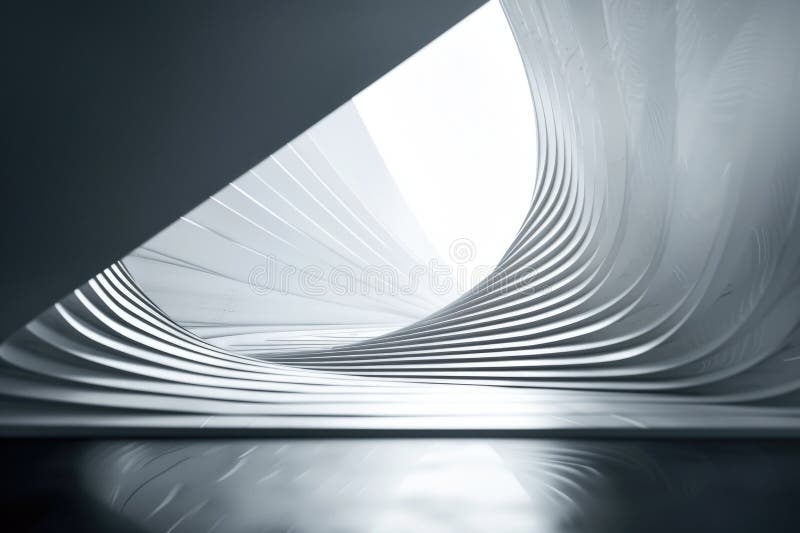 A Close-up Shot of a Curved Structure in Black and White, Suitable for ...