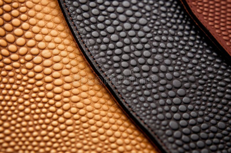 Close-up Shot of Cut Shoe Patterns on Leather Stock Photo - Image of ...
