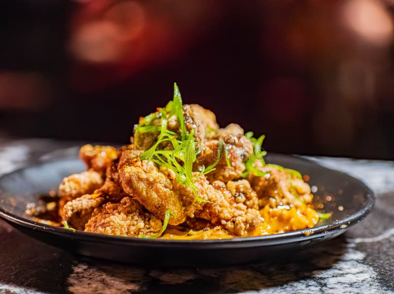 Close Up Shot of Deep Fried Chicken Wings Stock Image - Image of ...