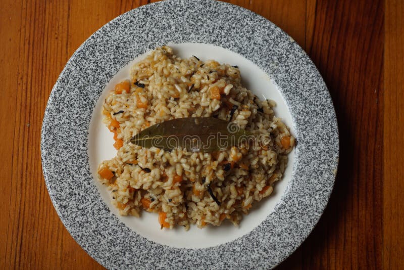 Close Up Shot of Deliciously Cooked Rice with Various Spices Stock ...