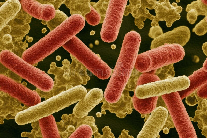 Close-up Shot of Diverse Germs, Highlighting Their Shapes and Colors ...