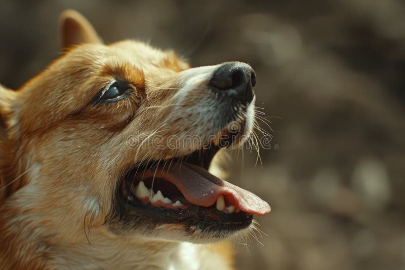 A Close-up Shot of a Dog S Open Mouth Stock Photo - Image of open ...