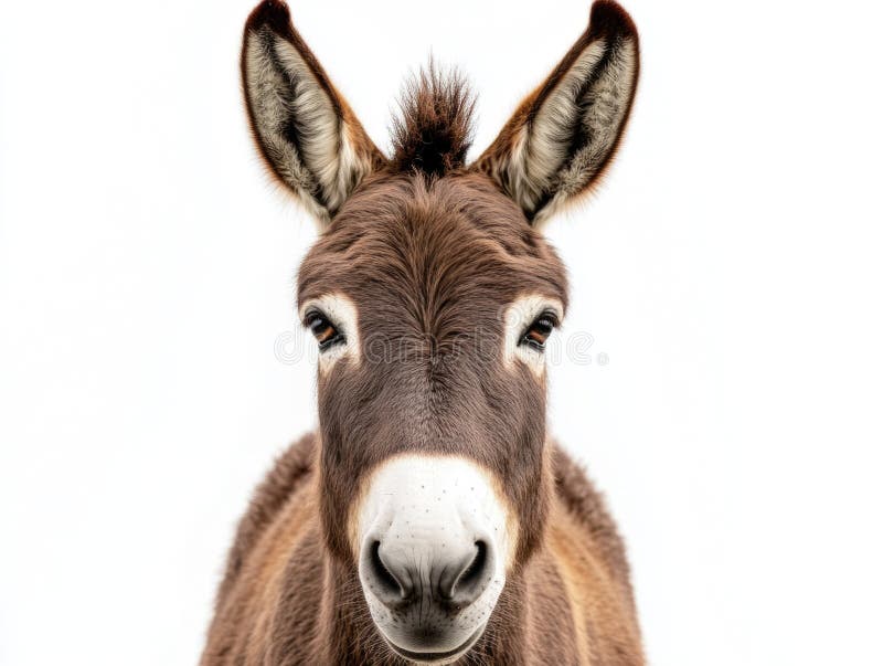 Donkey portrait stock photo. Image of equines, wildlife - 378432682