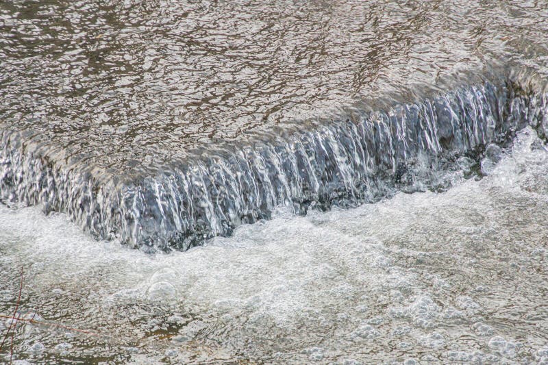Close-up Shot of Dynamic, Foamy Water Movement, Symbolizing Energy ...