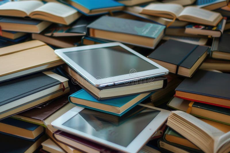 A Close-up Shot of E-readers and Tablets Displaying Educational ...