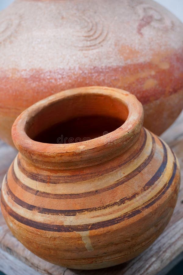 A Close Up Shot of an Earthen Pot or a Clay Pot Stock Photo - Image of ...