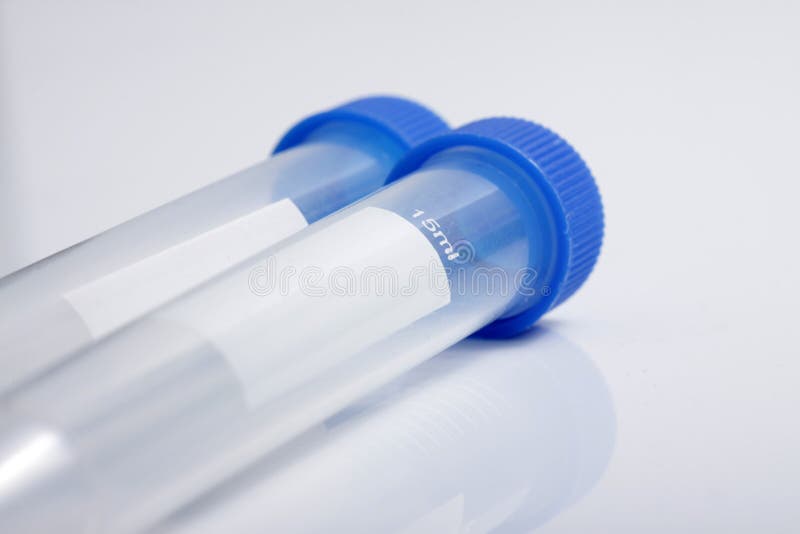 Close Up Shot of Empty Plastic Test Tube for Medical and Laboratory ...
