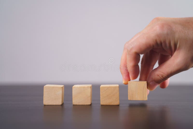 Close Up Shot of Empty Wooden Blocks Stock Photo - Image of object ...