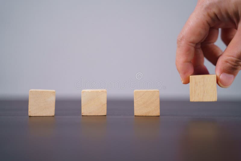 Close Up Shot of Empty Wooden Blocks Stock Photo - Image of background ...