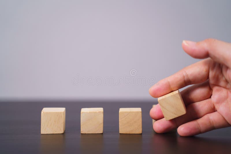Close Up Shot of Empty Wooden Blocks Stock Photo - Image of cubic, idea ...