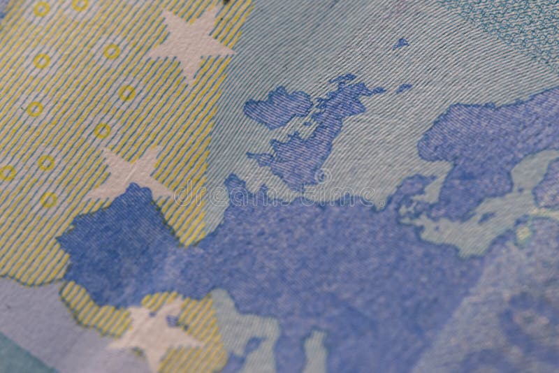 Close-up Shot of Europe`s Map Stock Image - Image of czechia, finance ...