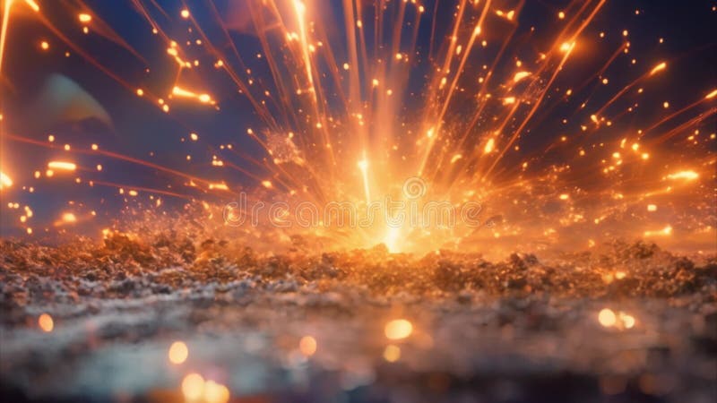 Sparkling Explosion stock video. Video of glow, energetic - 336006393