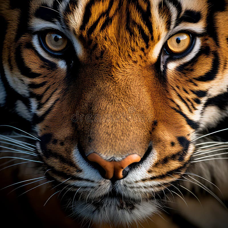 Close-up of a Tiger S Face, Displaying Its Powerful Presence and Fierce ...