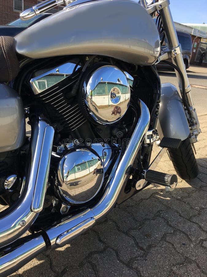 Close Up Shot of a Fancy Shiny Motorcycle Stock Image - Image of shine ...