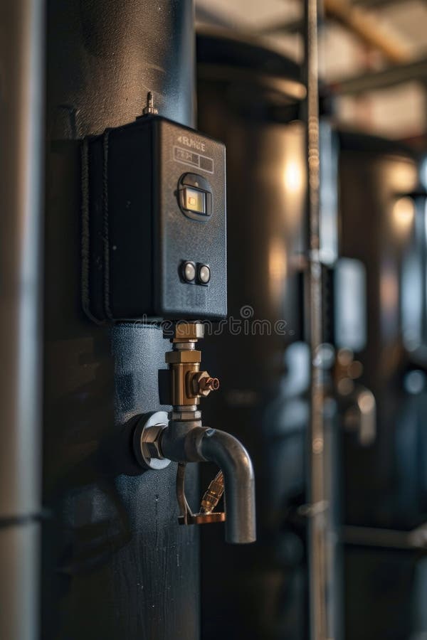 Close-up Shot of a Faucet Attached To a Wall Stock Image - Image of ...