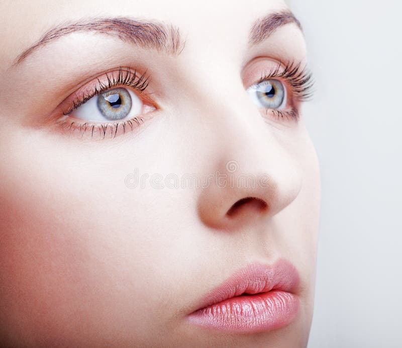 Close-up Shot Of Female Face Stock Photo - Image of elegance, caucasian ...