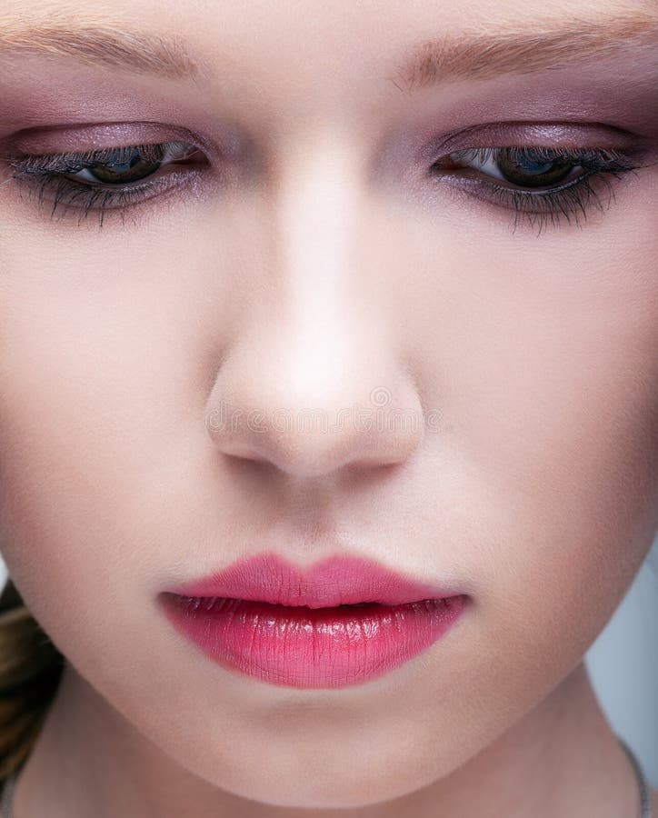 Close-up Shot of Female Face Stock Photo - Image of elegance, caucasian ...