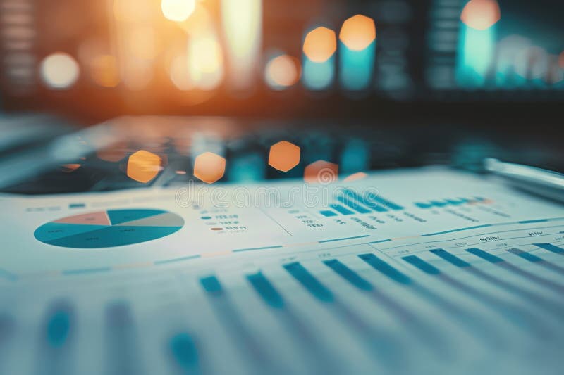 A Glimpse into Data Driven Decisions Stock Illustration - Illustration ...