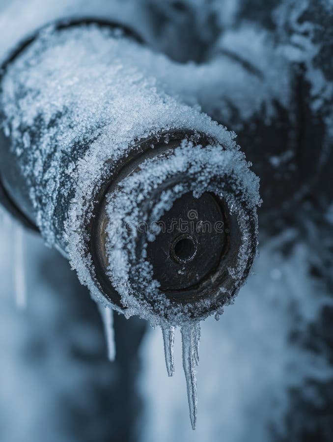 Fire Hydrant Snow Covered stock photo. Image of winter - 378592858