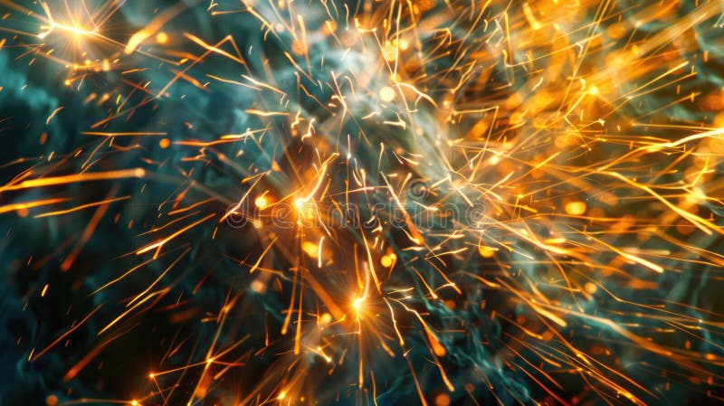A Close-up Shot of a Firework with Sparks Flying Out, Perfect for Use ...