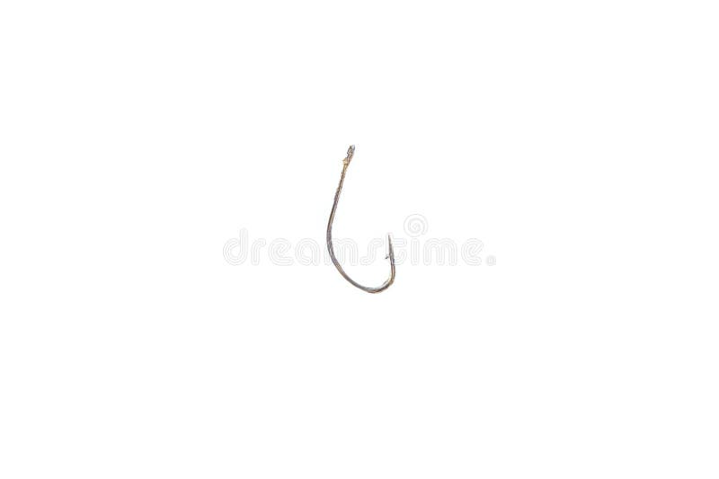 Close Up Shot of Fish Hook Isolated on White Background with Clipping ...
