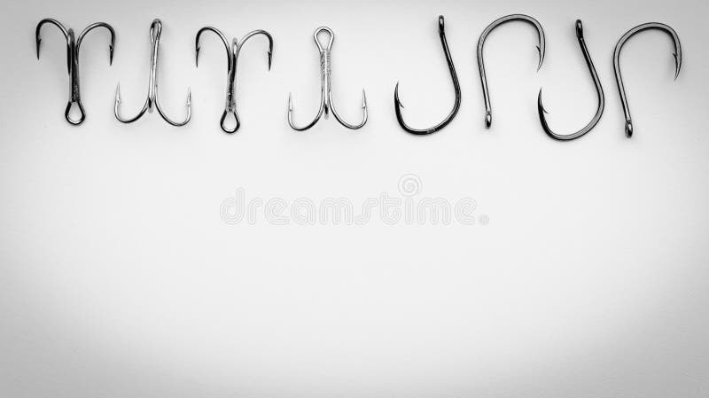 Close Up Shot of Fish Hook on White Background Stock Photo - Image of ...