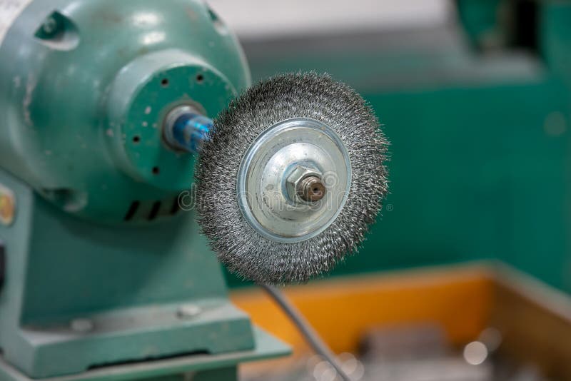 Close Up Shot of Fixed Buffing Machine Tool Stock Image - Image of disc ...