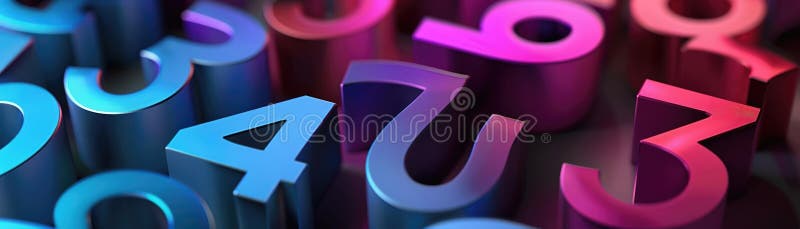 A Closeup Shot of a Flowing Cultural Numerology Diverse Numeric ...