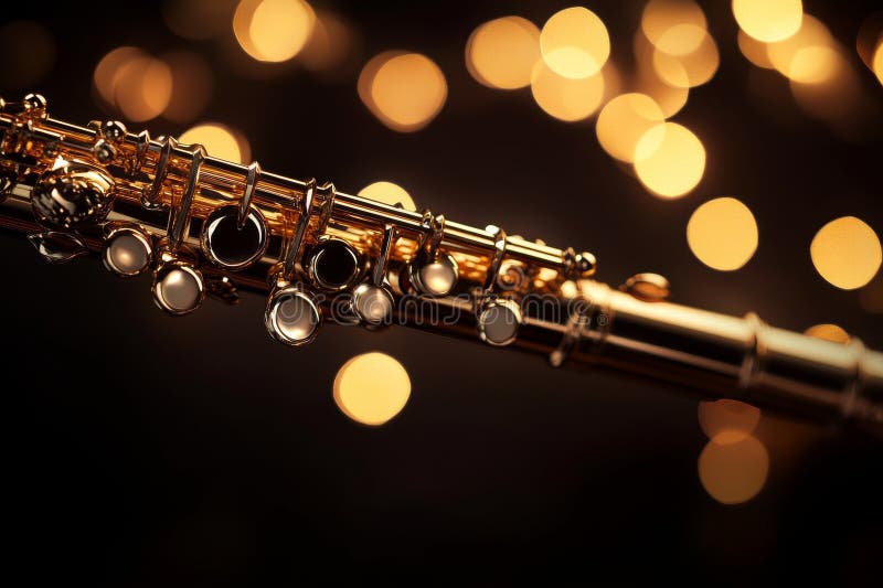 A Close-up Shot of a Flute Sitting on a Table, Excellent for Musical ...