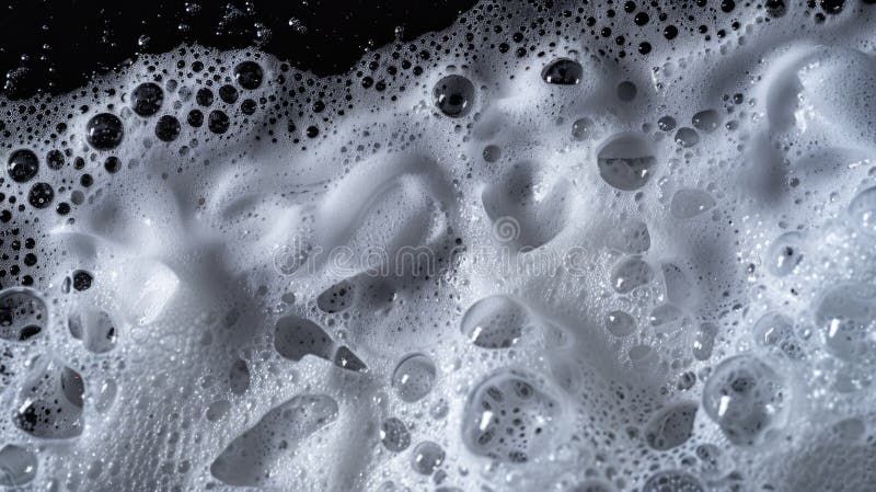 A Close-up Shot of Foamy Water with Waves and Ripples Stock Image ...