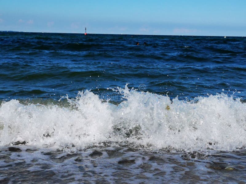 Close-up Shot of Foamy Waves on the Coast Stock Photo - Image of ...