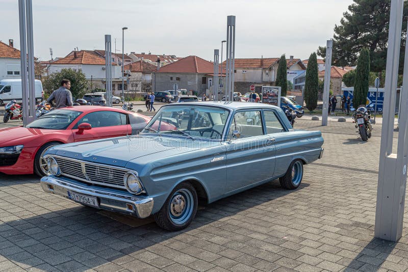 Close-up Shot of a Ford Falcon, a Classical Old-timer Car at Classic ...