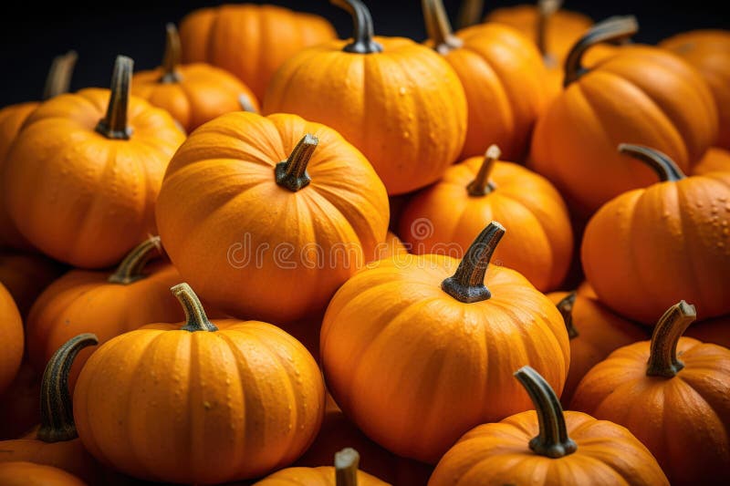 Close Up Shot of Fresh Pumpkins in Different Shapes and Sizes Perfect ...