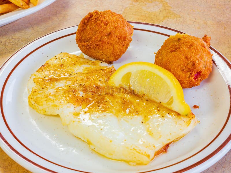 Close Up Shot of Fried Fish Steak Stock Image - Image of indoor, steak ...