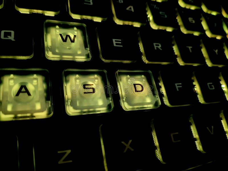 Close Up Shot Gaming Keyboard Stock Photo - Image of darkness, brand ...