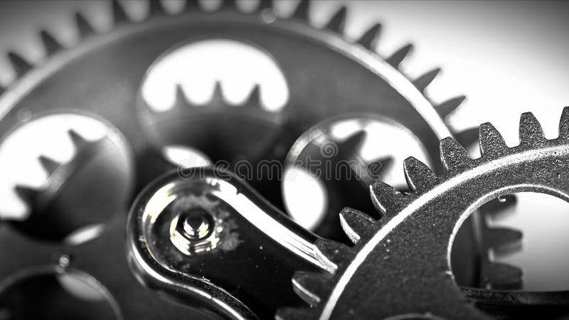 Close Up Shot of Gear Cogs Rotating Working Stock Footage - Video of ...