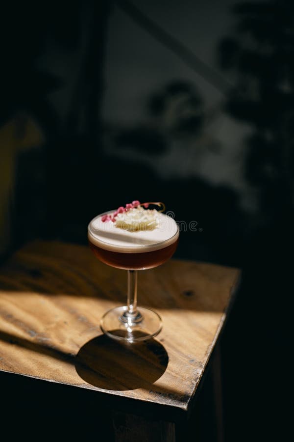 A Close Up Shot of a Glass Mocktail Stock Photo - Image of alcoholic ...