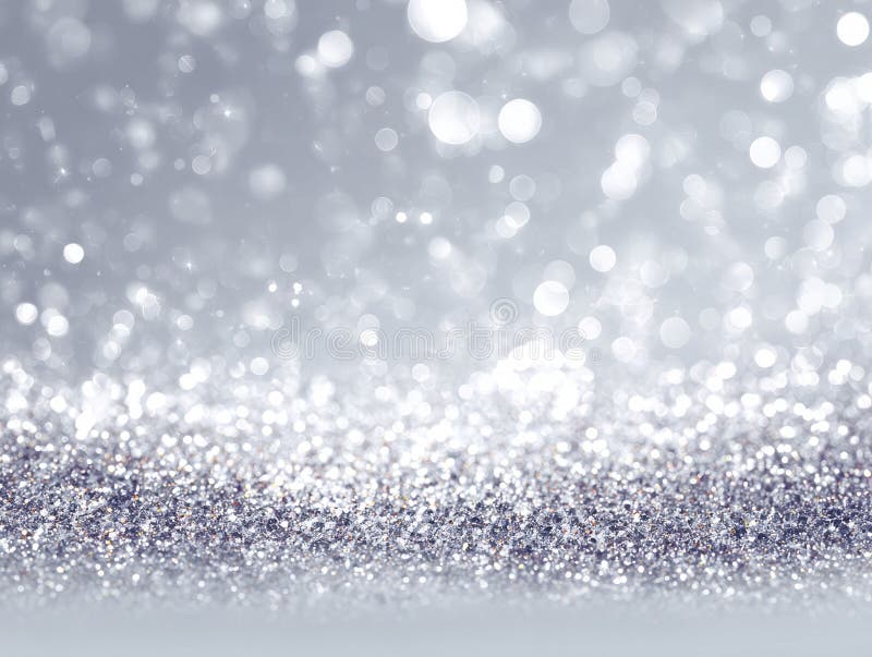 Close-up Shot of Glitter Particles on a Flat Surface, Illuminated from ...