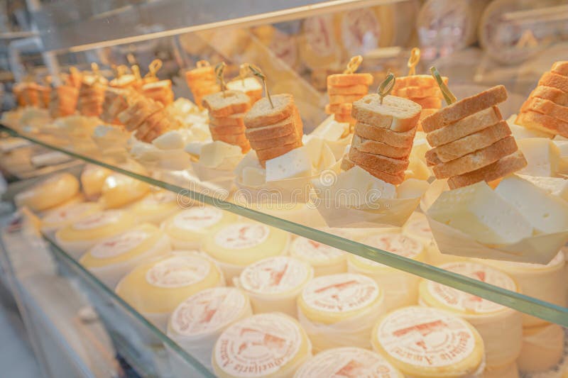 Artisan Cheese Tapas with Rustic Bread Skewers Stock Image - Image of ...