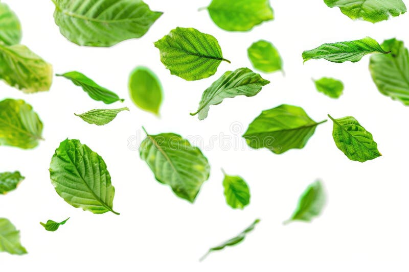 A Close-up Shot of Green Leaves Blowing in the Wind Stock Photo - Image ...