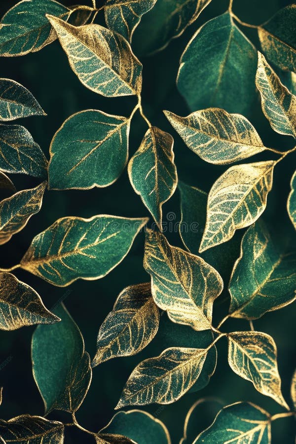 A Close-up Shot of a Group of Leaves Stock Image - Image of organic ...