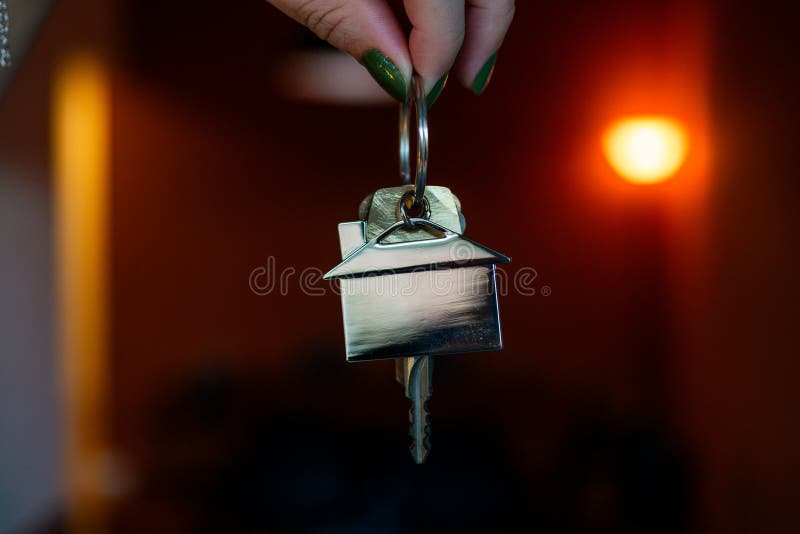 Close-up Shot of Hands Holding Keys. Stock Photo - Image of secure ...
