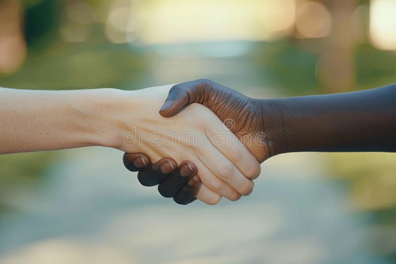 Unity in Diversity Handshake Stock Illustration - Illustration of ...