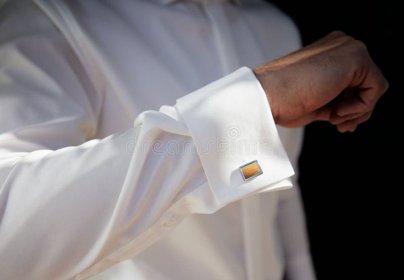 Close-up Shot of a Handsome Groom Dressing Up for Wedding Ceremony ...