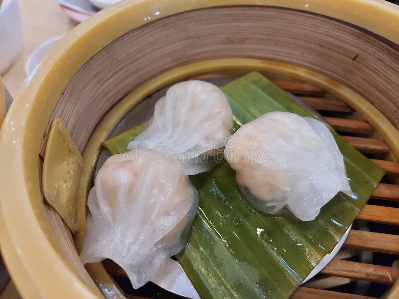 Close-up Shot of the Har Gow is a Traditional Cantonese Dumpling Served ...