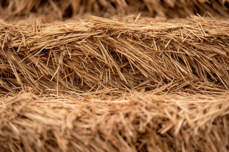 A Close-up Shot of a Haystack, Showing the Texture and Detail of the ...