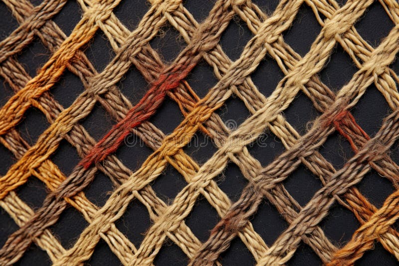 Close-up Shot of a Hemp Textile with Its Intricate Weaving Pattern ...