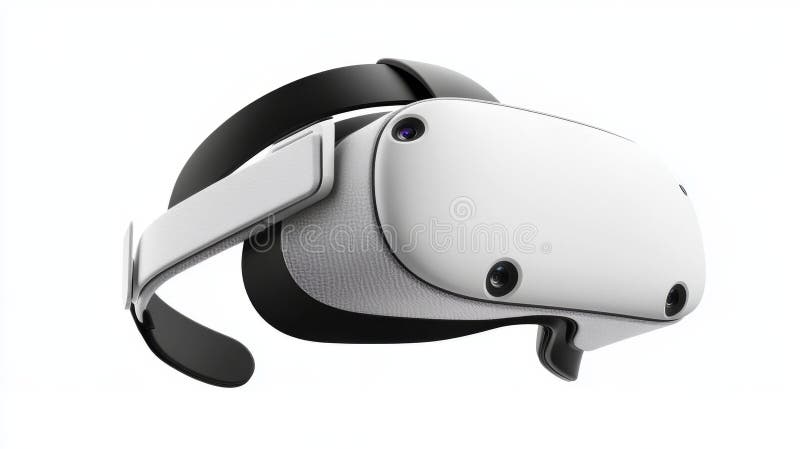 Close-up Shot of High-Tech Virtual Reality Headset Stock Illustration ...